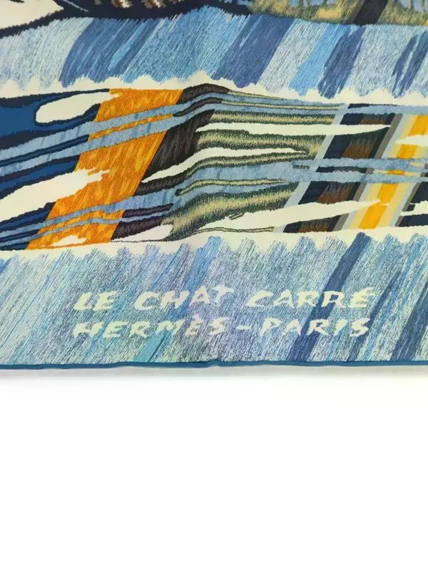 Hermès Cat-print Scarf
