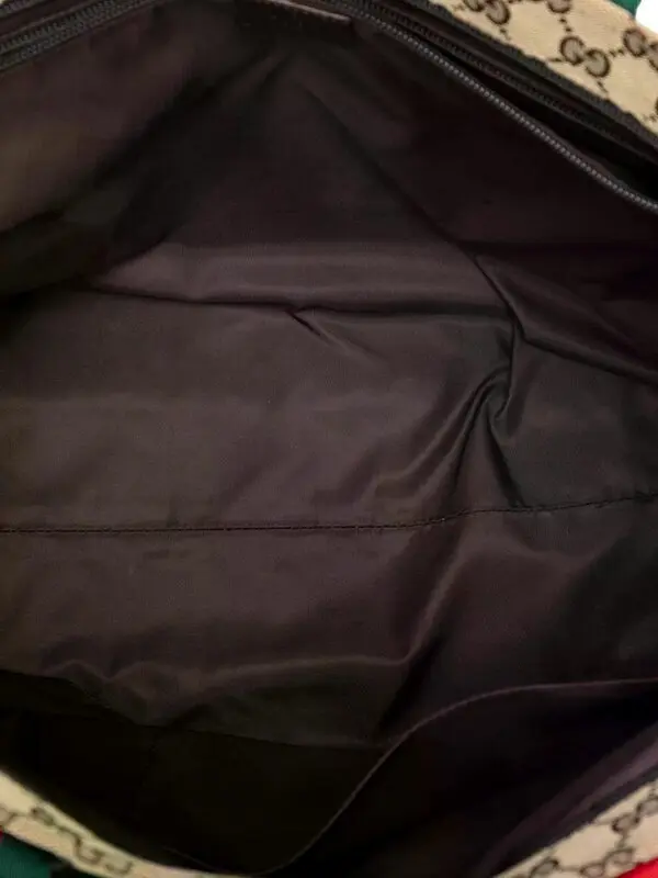Gucci Gg Canvas Web Tote Bag