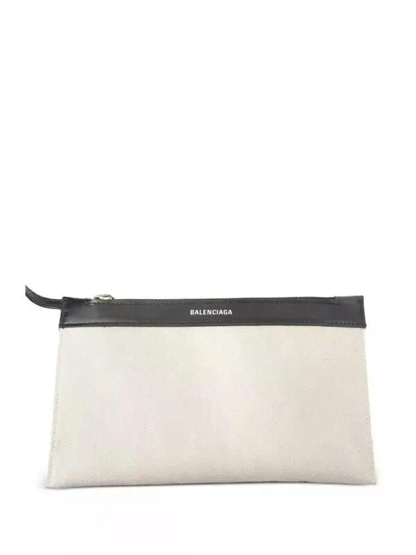 Balenciaga Navy Cabas Tote Bag - Neutrals