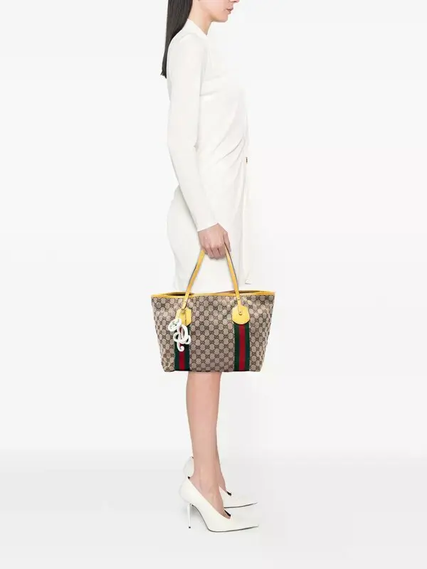 Gucci Gg Canvas Web Jolie Tote Bag
