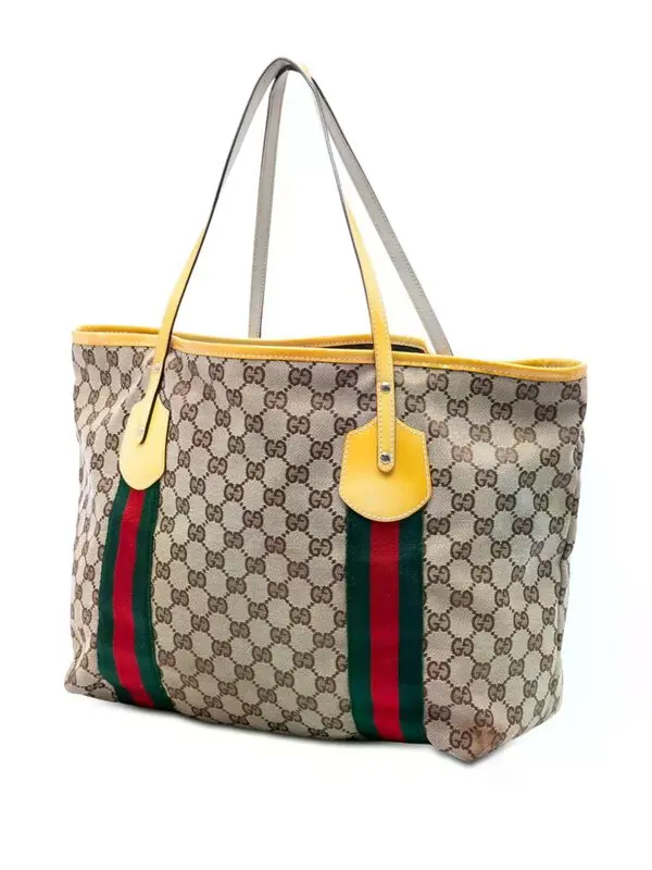 Gucci Gg Canvas Web Jolie Tote Bag