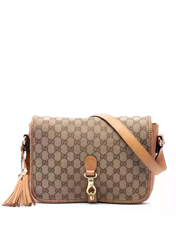 Gucci Gg Canvas Marrakech Crossbody Bag - Neutrals