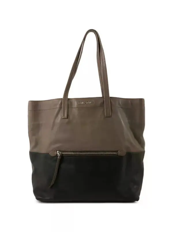 Miu Miu Two-tone Tote Bag - Brown