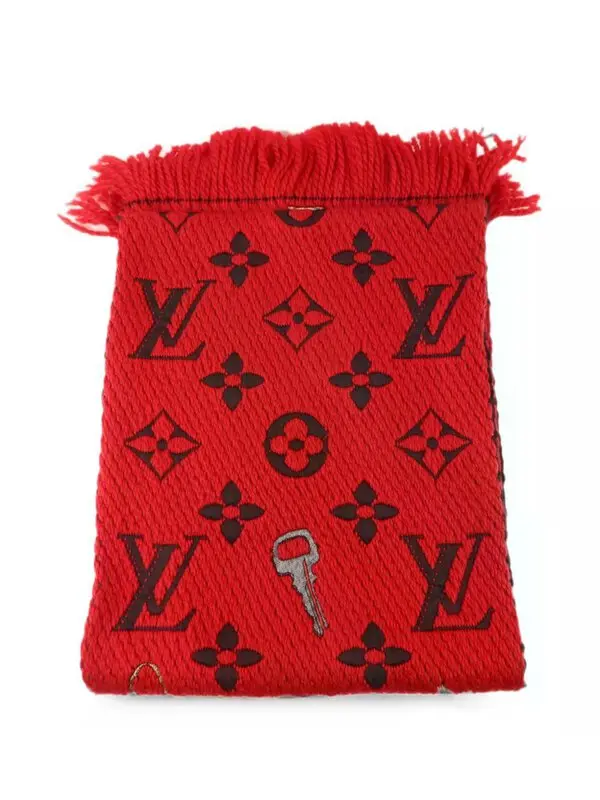 LOUIS VUITTON Monogram-pattern Scarf