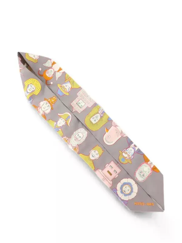 Hermès Graphic-print Silk Scarf