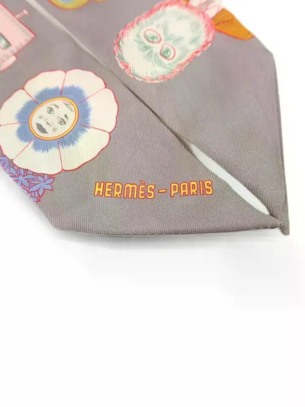 Hermès Graphic-print Silk Scarf
