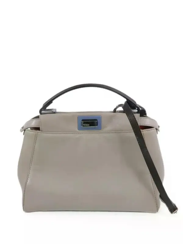Fendi Peekaboo Shoulder Bag - Grey