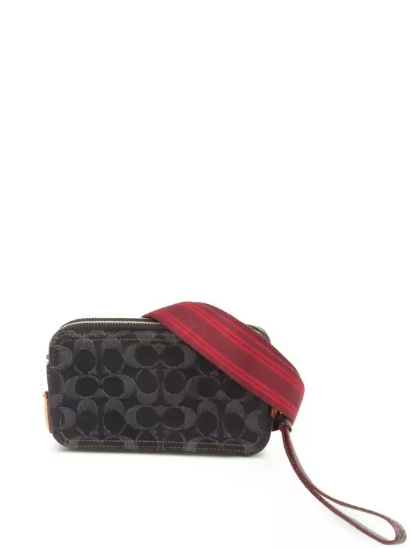 COACH VINTAGE Logo-detail Clutch Bag - Blue