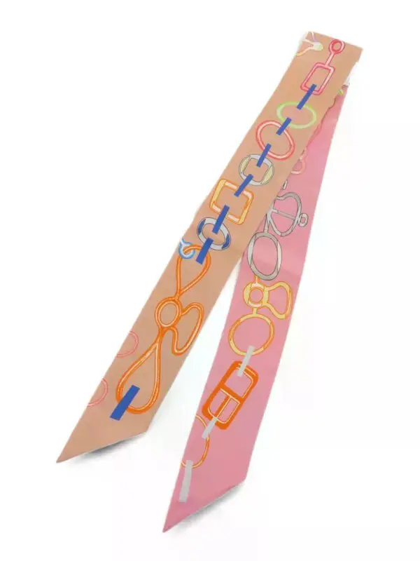 Hermès Twilly Chain-print Scarf