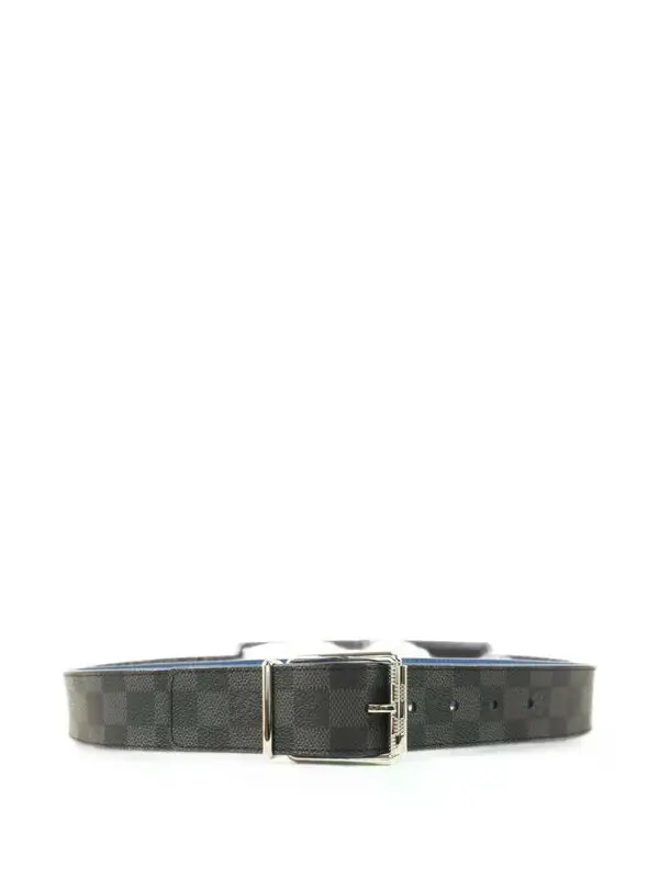 LOUIS VUITTON Damier Graphite Reversible Belt - Grey