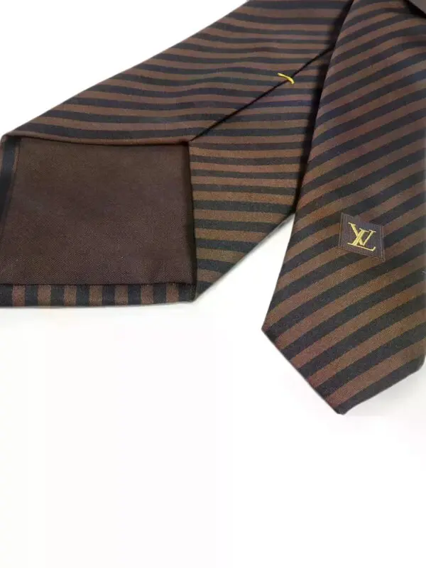 LOUIS VUITTON Striped Silk Tie