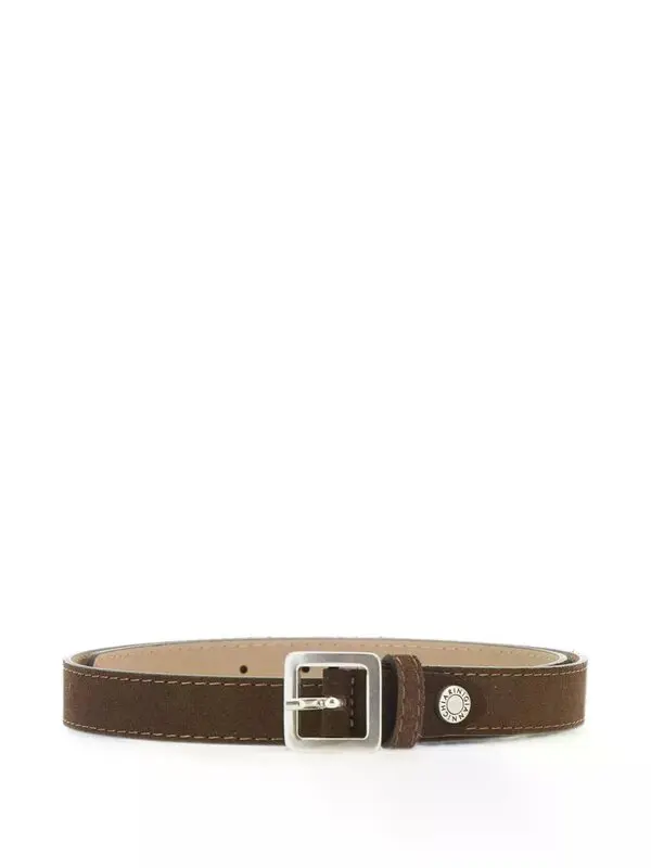 GIANNI CHIARINI Calf Suede Belt - Brown