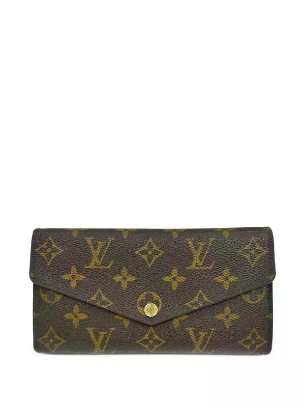 LOUIS VUITTON 2014 Monogram Portefeuille Sarah Wallet - Brown