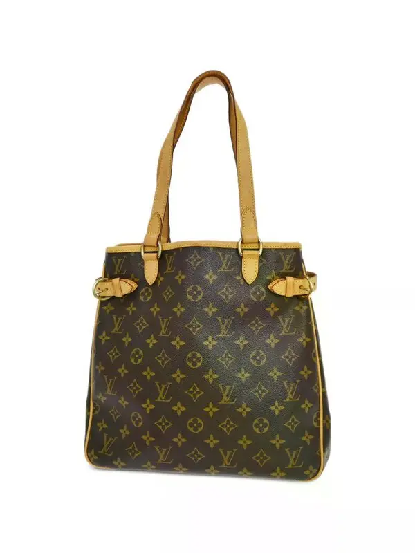 LOUIS VUITTON Monogram Batignolles Vertical Tote Bag - Brown