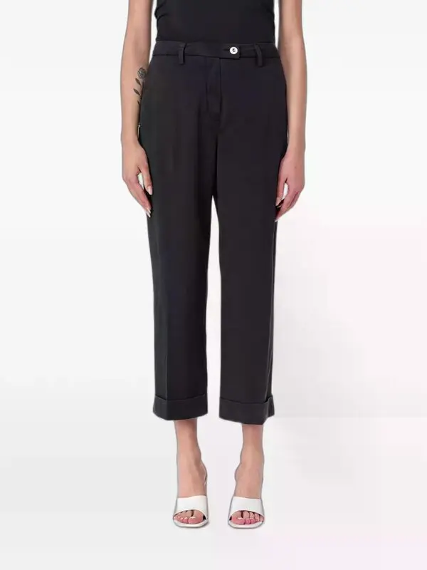 RE-HASH Turn-up Cropped Trousers