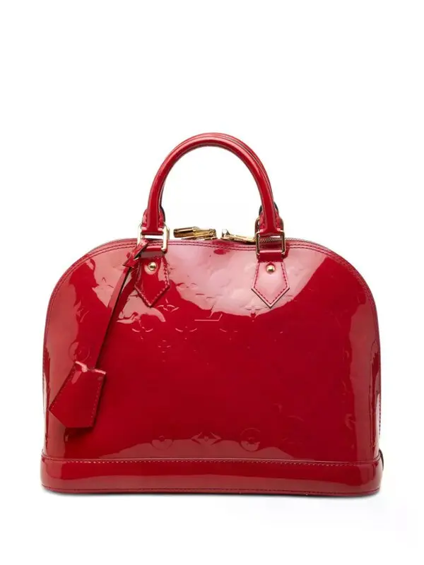 LOUIS VUITTON Monogram Vernis Alma Pm Handbag