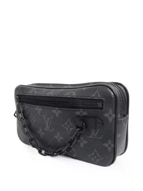 LOUIS VUITTON Volga Pochette Monogram Eclipse Clutch Bag