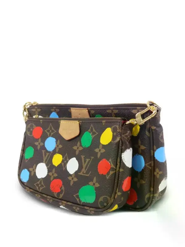 LOUIS VUITTON Yayoi Kusama 2023 Multi Pochette Monogram Crossbody Bag - Brown