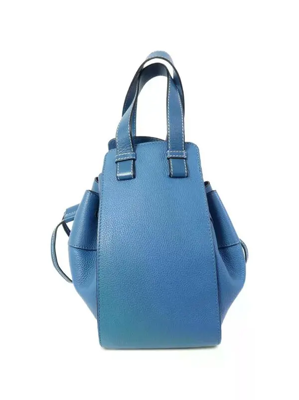 Loewe Small Hammock Calf-leather Tote Bag - Blue