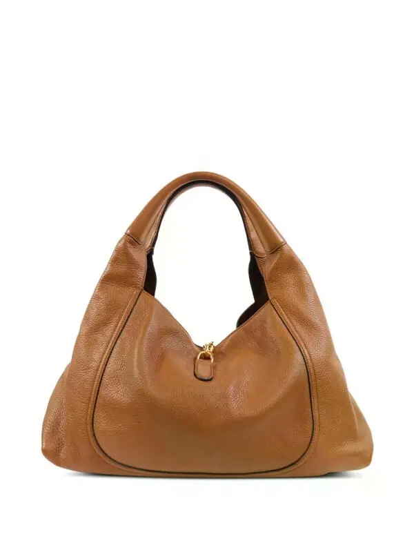 Gucci Maxi Softbit Leather Shoulder Bag - Brown