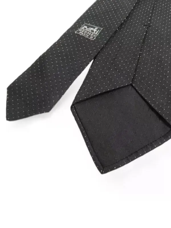 Hermès Polka-dot Silk Tie