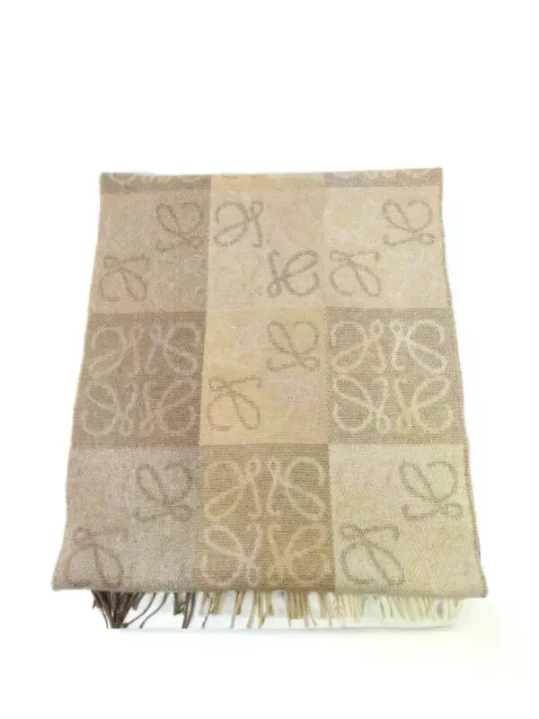 Loewe Anagram Fringed Scarf