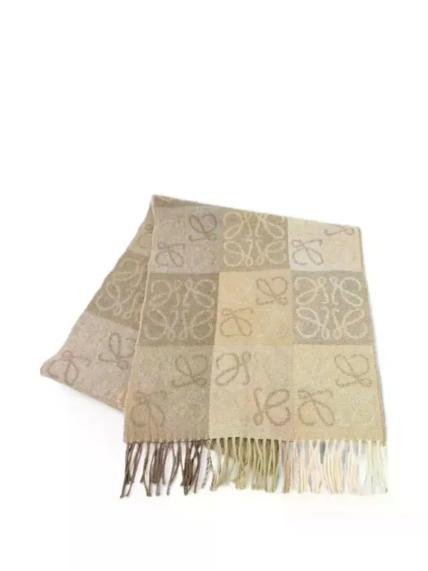 Loewe Anagram Fringed Scarf