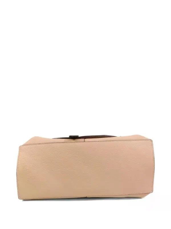 Loewe Gate Leather Tote Bag - Neutrals
