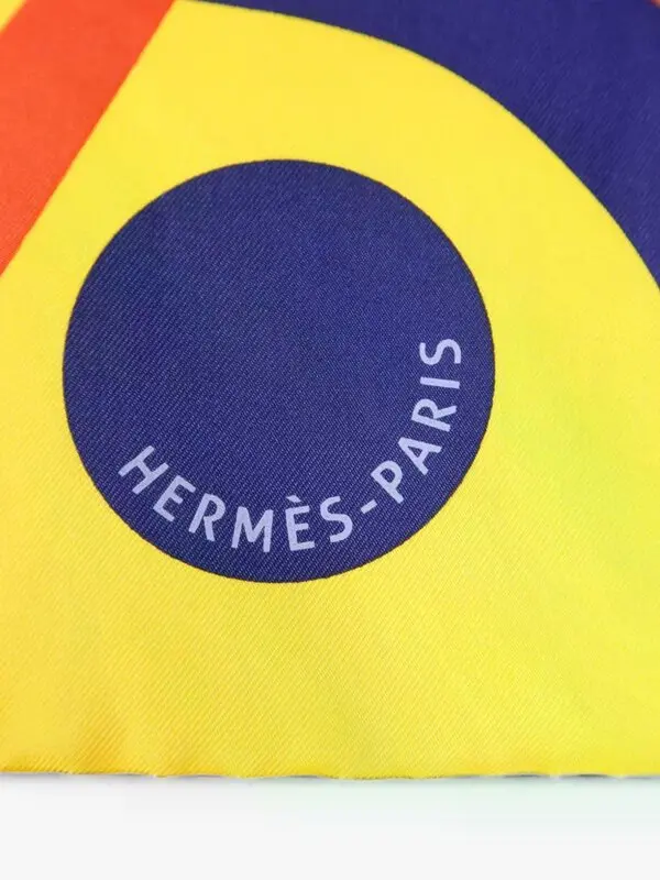 Hermès Geometric-print Silk Scarf