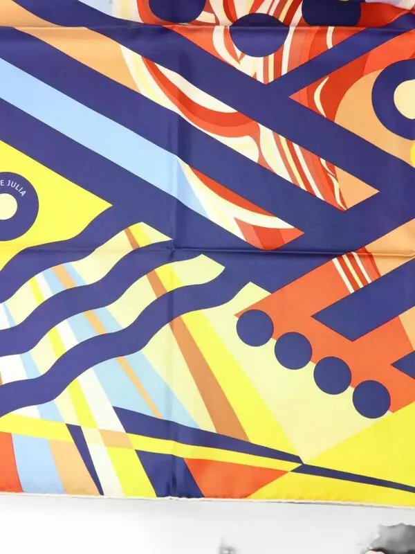 Hermès Geometric-print Silk Scarf