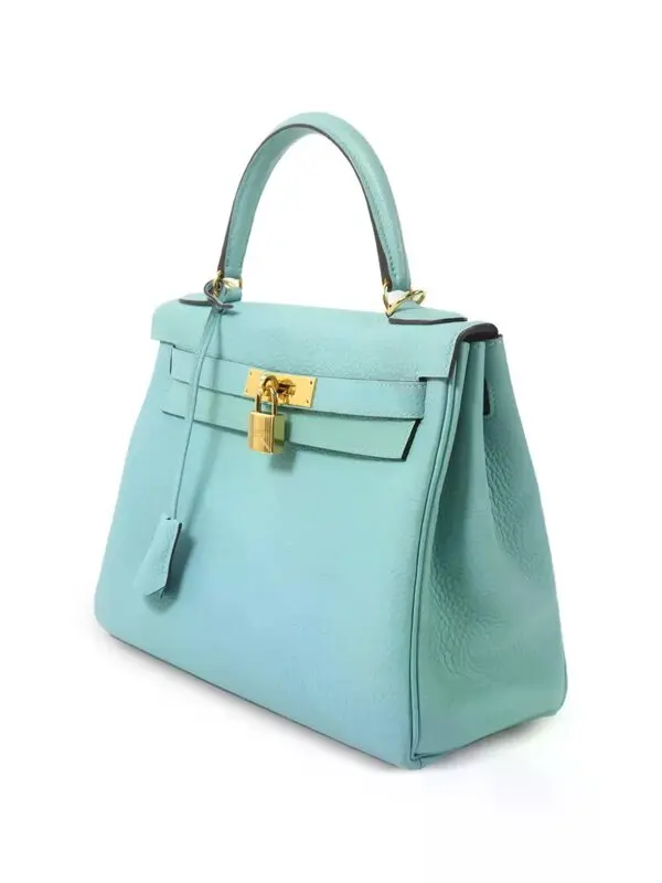 Hermès Kelly 28 Leather Tote Bag - Blue