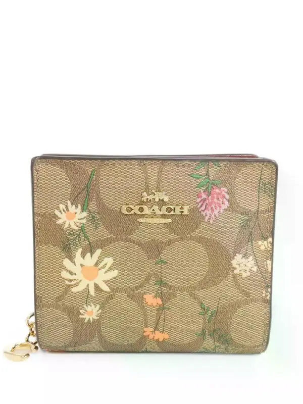 COACH VINTAGE Floral-print Wallet - Neutrals