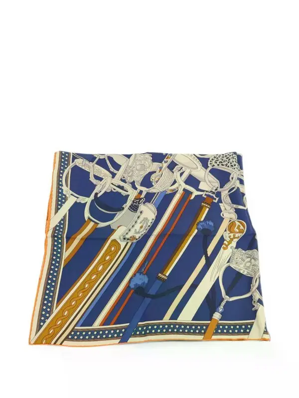 Hermès Geometric-pattern Scarf
