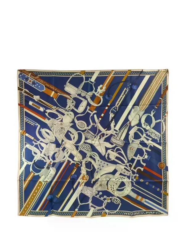 Hermès Geometric-pattern Scarf