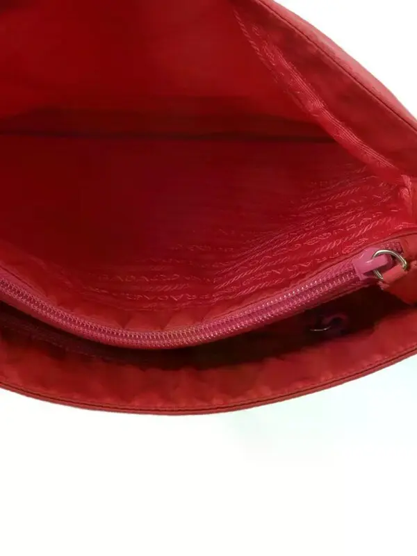 Prada Enamel Triangle Logo Handbag
