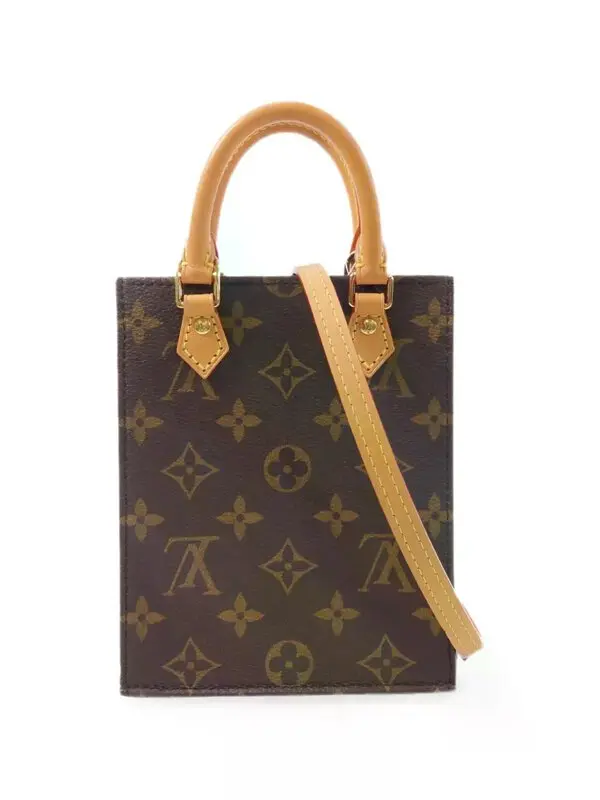 LOUIS VUITTON Petit Sac Plat Monogram Tote Bag