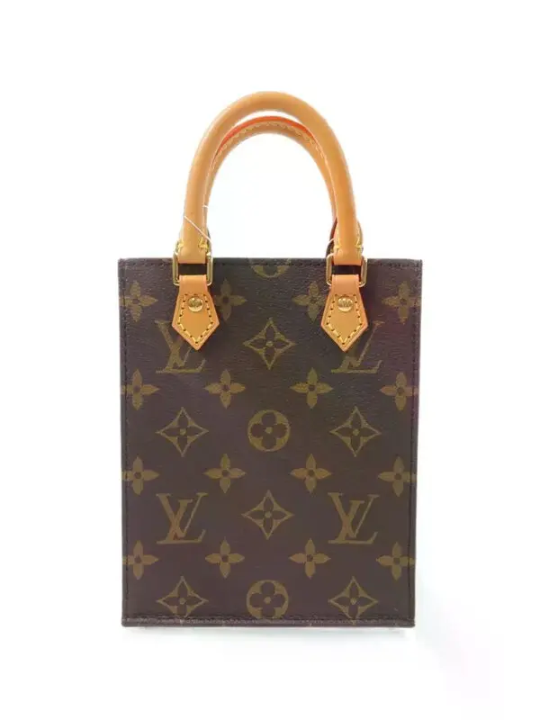 LOUIS VUITTON Petit Sac Plat Monogram Tote Bag