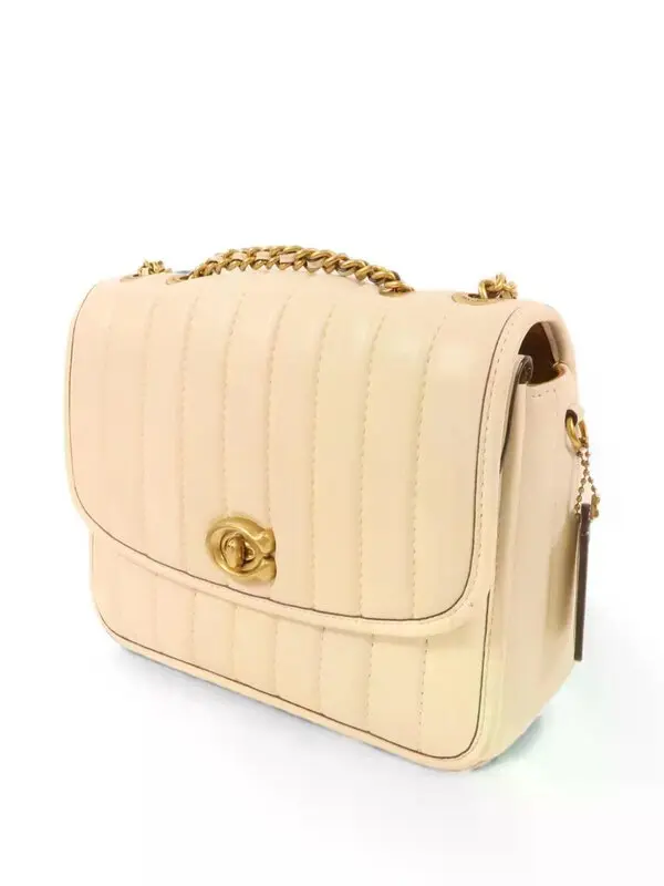 COACH VINTAGE Quilted Turn-lock Leather Shoulder Bag