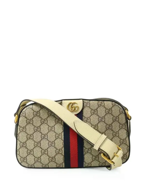 Gucci Ophidia Monogram Shoulder Bag - Neutrals