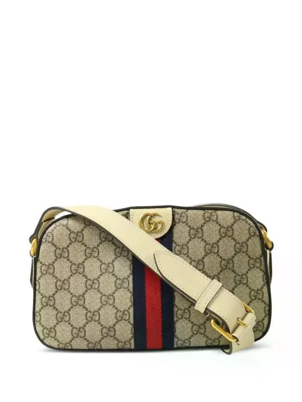 Gucci Ophidia Monogram Shoulder Bag - Neutrals