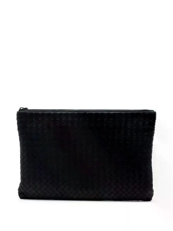 Bottega Veneta Nappa Intrecciato Clutch Bag - Black