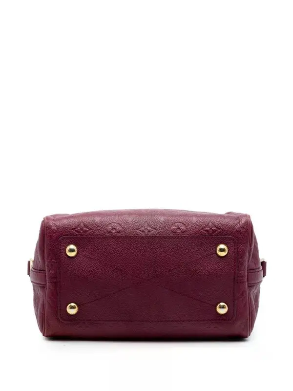 LOUIS VUITTON Monogram Empreinte Speedy Bandouliere 25 Satchel - Red
