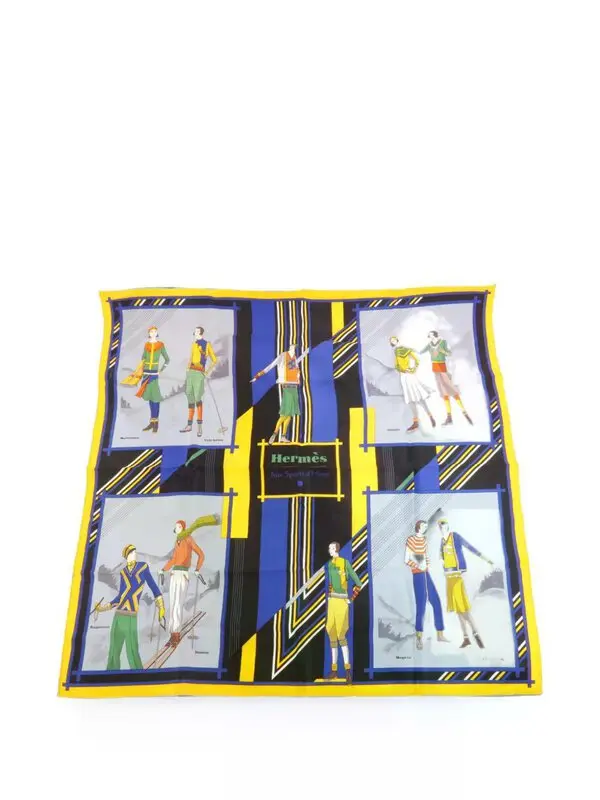 Hermès Aux Sports D'hiver Scarf