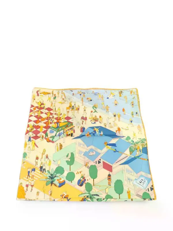 Hermès Graphic-print Silk Scarf