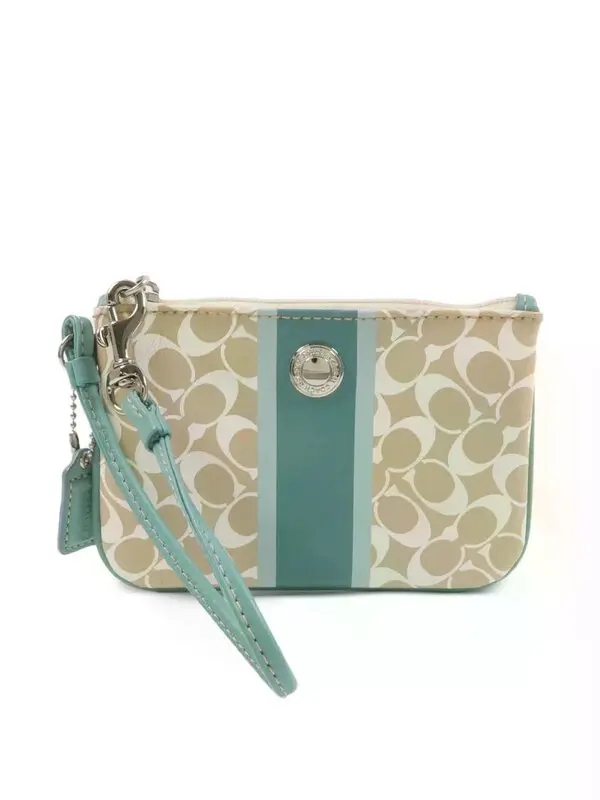 COACH VINTAGE Signature Monogram Pouch