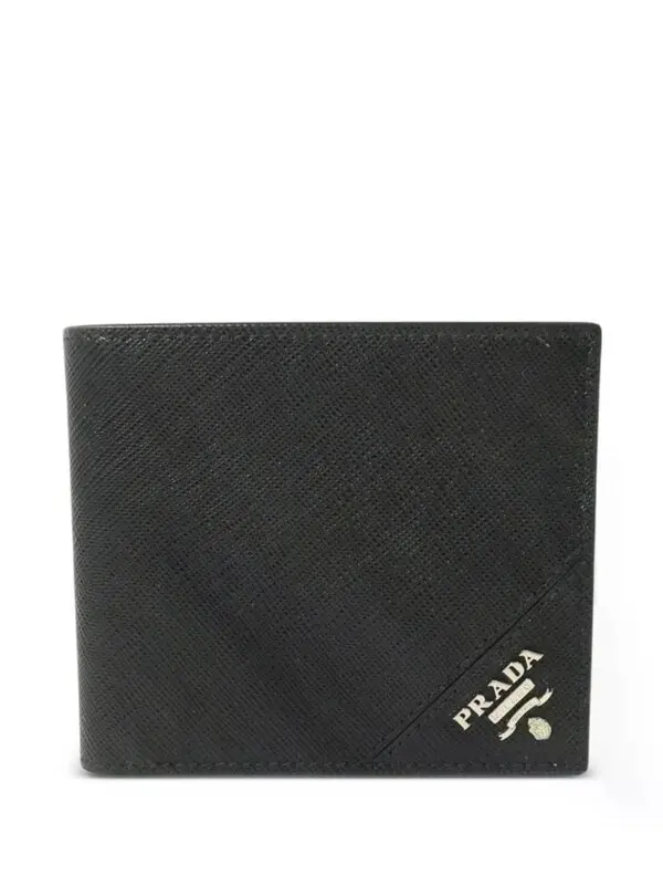 Prada Saffiano-leather Bifold Wallet - Black