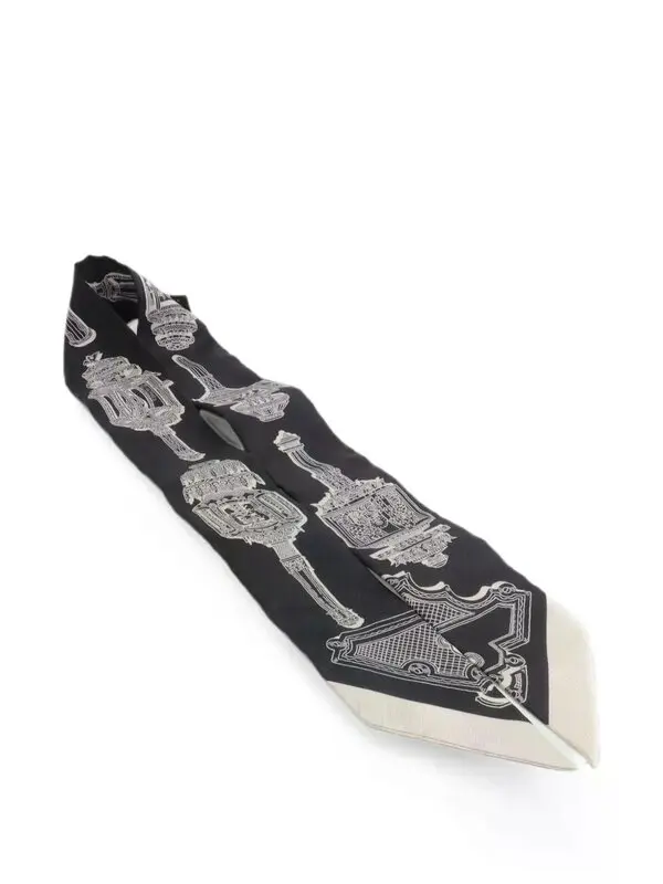 Hermès Merveilleuses Lanternes" Twilly Scarf