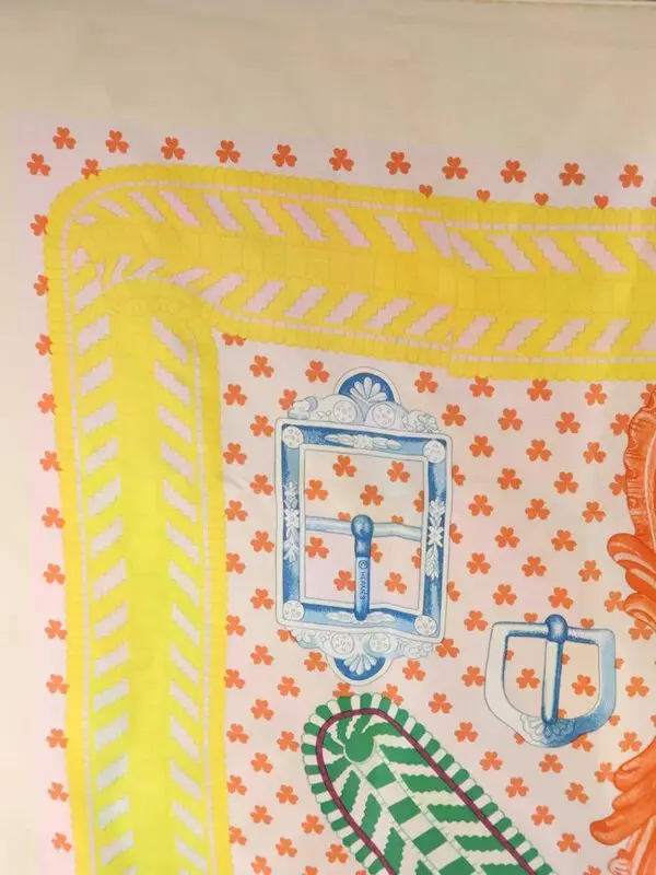 Hermès Buckles Braids Tsar Silk Scarf
