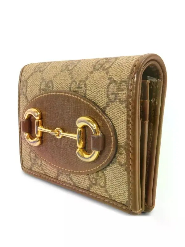 Gucci Horsebit 1955 Gg Wallet - Neutrals