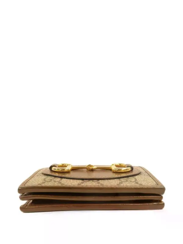 Gucci Horsebit 1955 Gg Wallet - Neutrals
